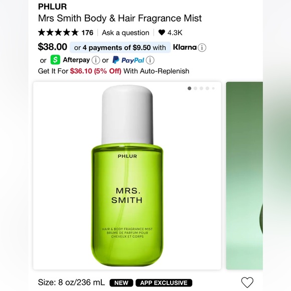 Phlur | Bath & Body | Phlur Mrs Smith Body Spray | Poshmark